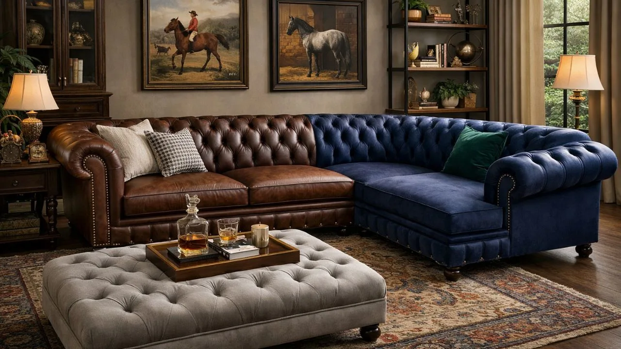 Chesterfield Sofa L Shape: Styles, Colors & Guide - Renoovate